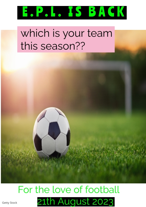FOOTBALL Template | PosterMyWall