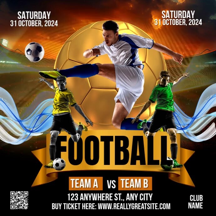 FOOTBALL Modelo | PosterMyWall