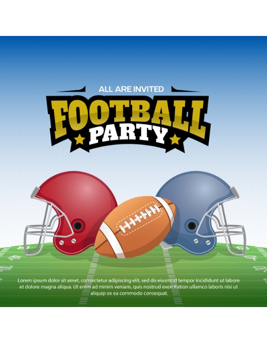 FOOTBALL Template | PosterMyWall