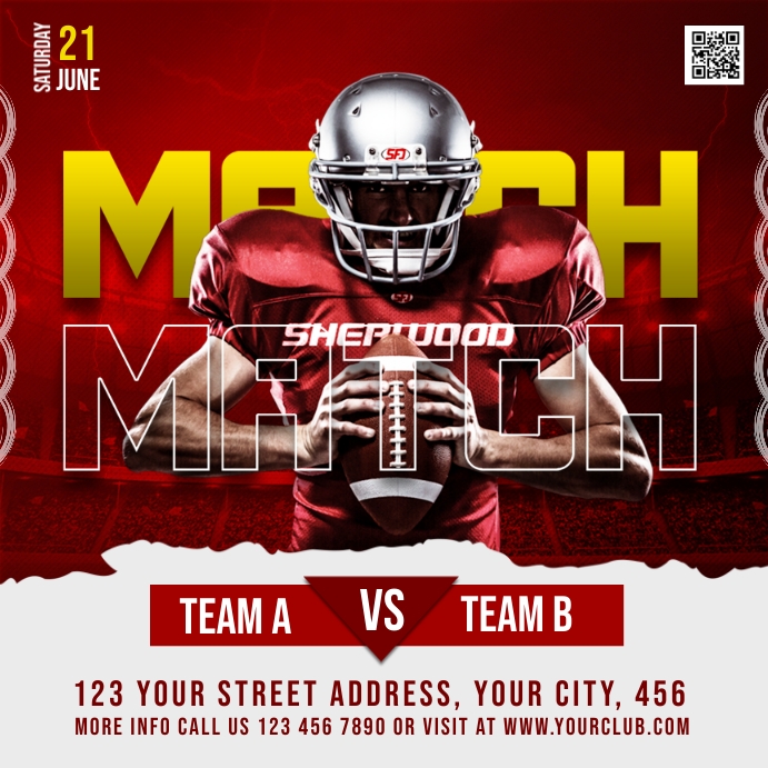 Football Template | PosterMyWall