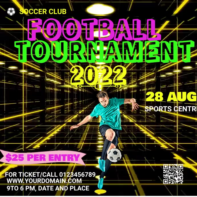 FOOTBALL Template | PosterMyWall