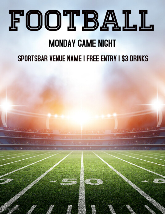 Copy of Football event ( | PosterMyWall