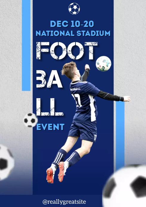 Plantilla de Football event | PosterMyWall