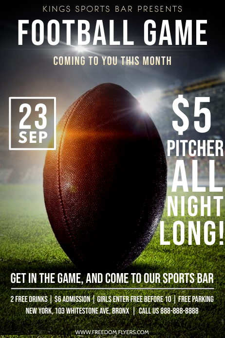 Copy of Football Event Poster | PosterMyWall