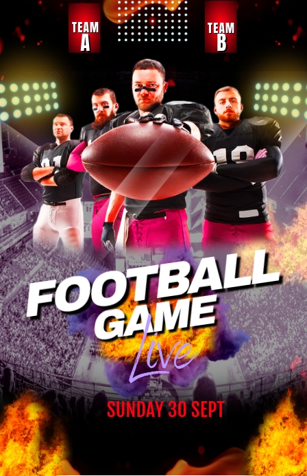 football final match ad design flyer Template | PosterMyWall