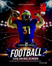 Football Games Flyer Template | PosterMyWall