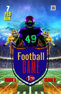 us football game flyer Template | PosterMyWall