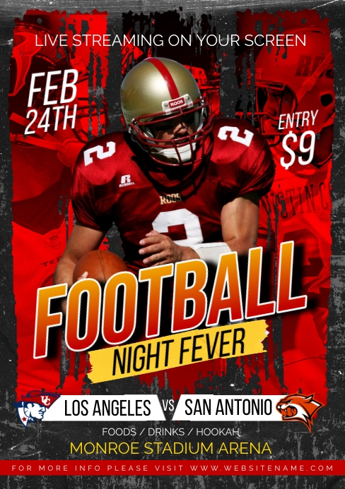 Football Flyer Template | PosterMyWall