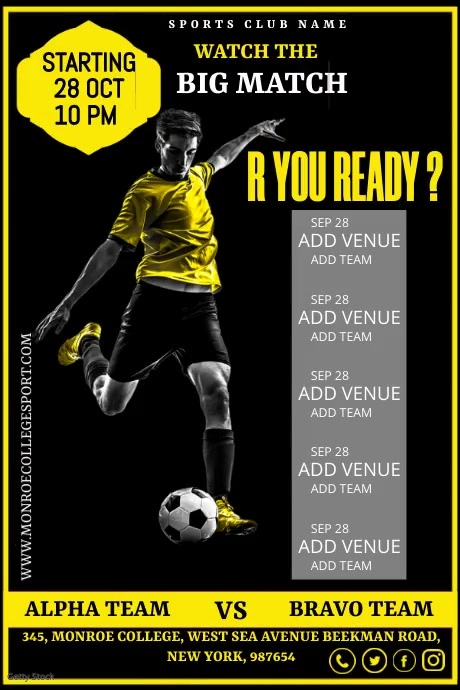 football flyer Template | PosterMyWall