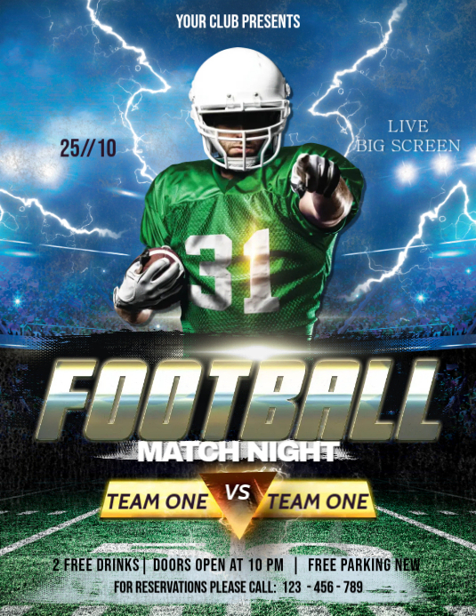 Football Flyer Template | PosterMyWall