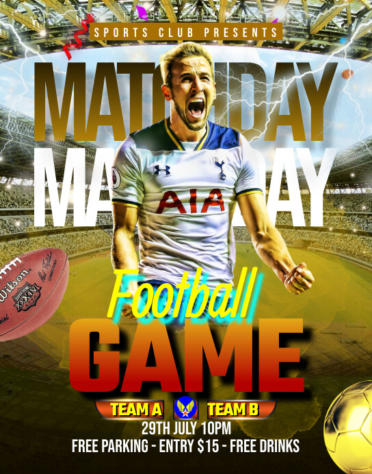 football flyer Template | PosterMyWall