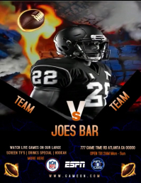 Nfl flyer Template | PosterMyWall