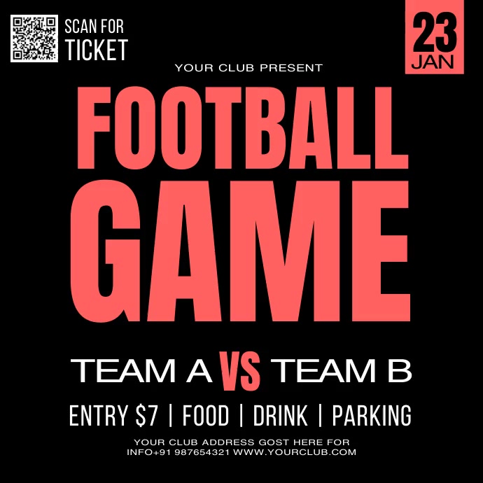 Football flyers Template | PosterMyWall