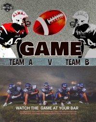 FOOTBALL GAME Template | PosterMyWall