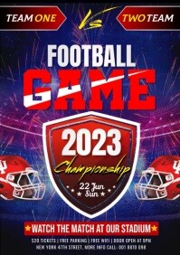 football match championship video ads flyer Template | PosterMyWall