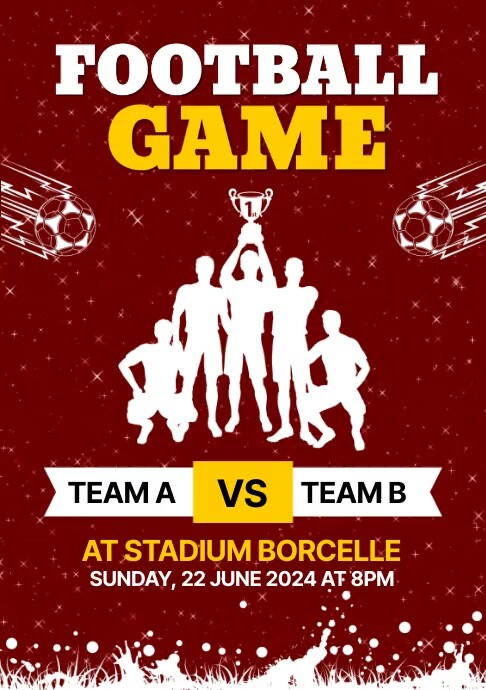 Copia de Football Game Competition | PosterMyWall