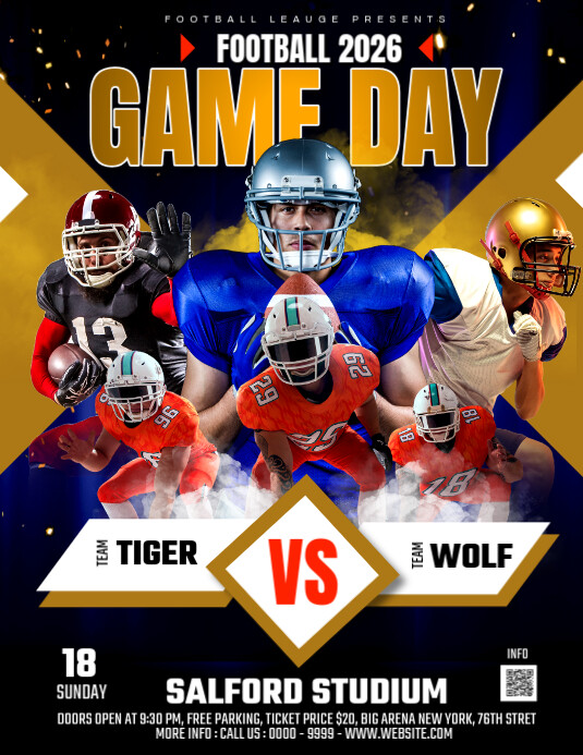Copy of FOOTBALL GAME DAY | PosterMyWall