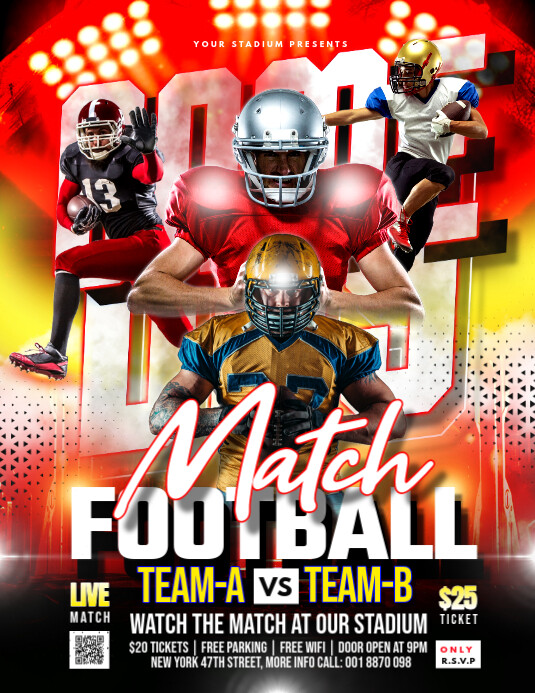 Copy of FOOTBALL GAME DAY | PosterMyWall