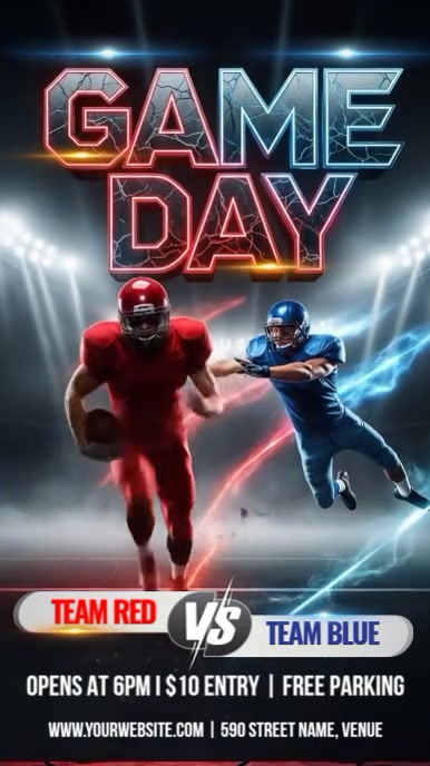 football Game Day Template | PosterMyWall