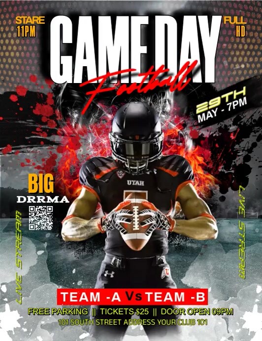 Copy of Football Game Day Flayer | PosterMyWall