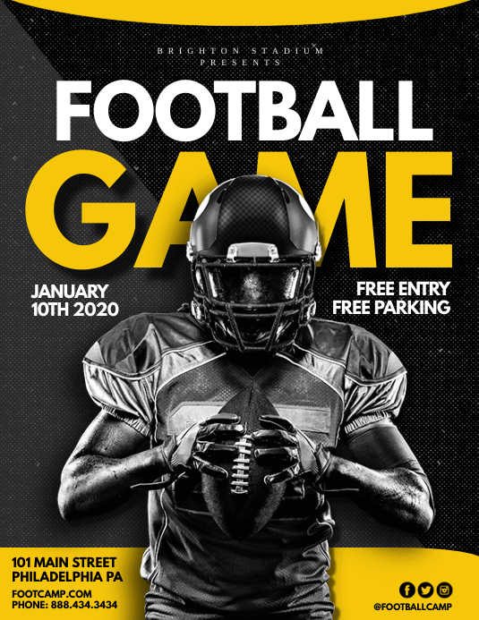 Football Game Template | PosterMyWall