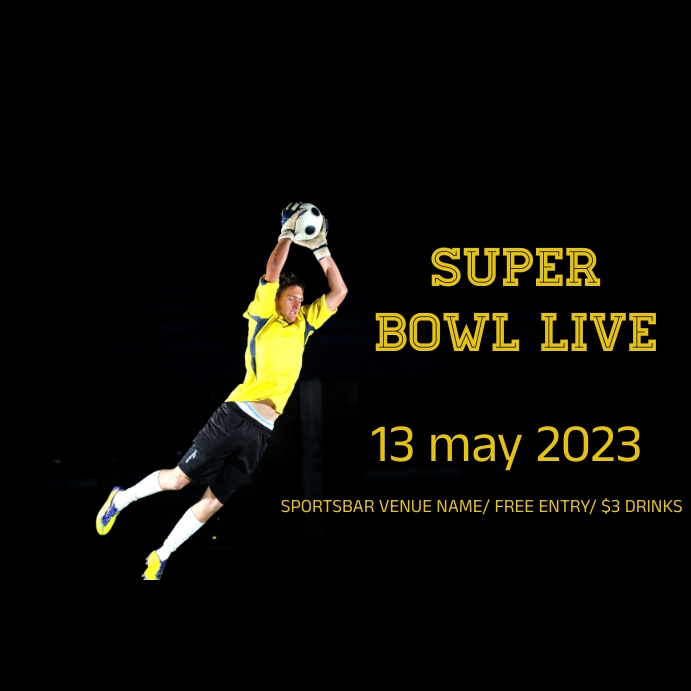 FOOTBALL GAME Template | PosterMyWall