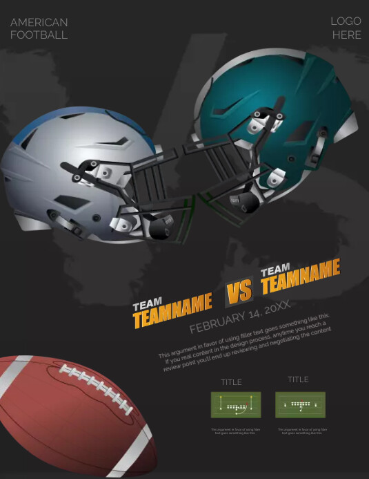 Football Game Template | PosterMyWall