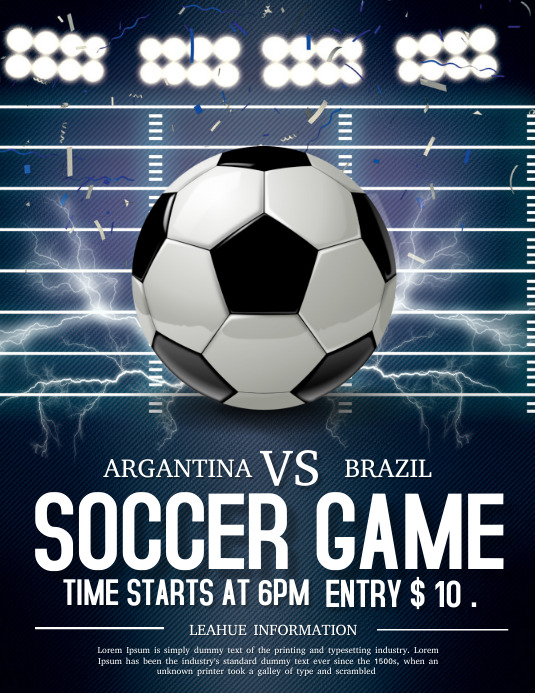Football Game Template | PosterMyWall