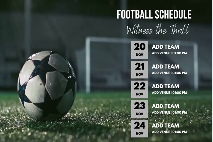 Plantilla de football game | PosterMyWall