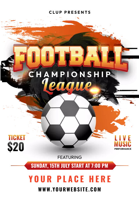 Football Game Flyer Template | PosterMyWall
