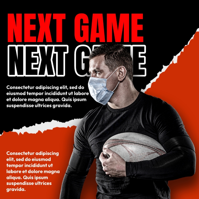 Football Game Next Game Template | PosterMyWall