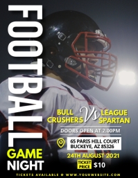Football Game Night Flyer Template | PosterMyWall