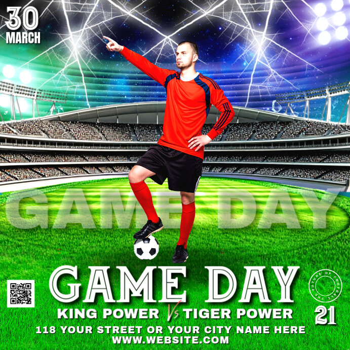 Copy of Football Game Poster | PosterMyWall