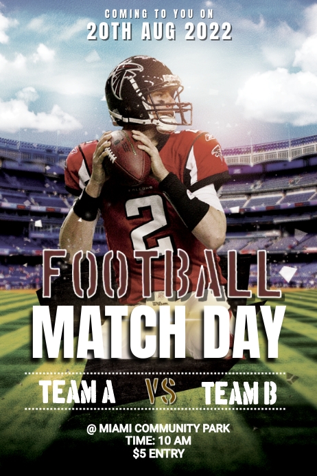 Copy of Football Game Poster | PosterMyWall