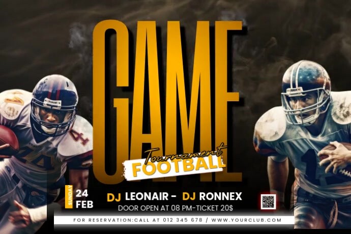 Copy of Football Game Poster Video | PosterMyWall