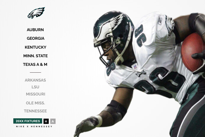 Plantilla de Football game schedule flyer | PosterMyWall