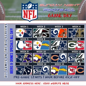 FOOTBALL SUNDAY Template | PosterMyWall