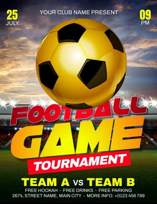 Copy of Football Game Tournament | PosterMyWall