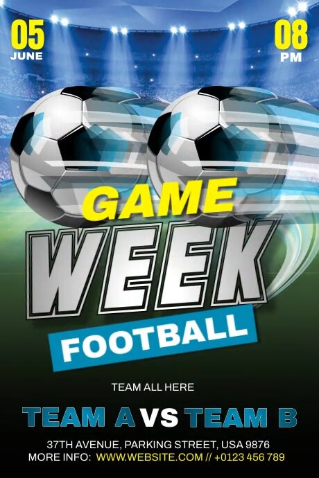 Copy of Football Game Tournament | PosterMyWall