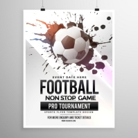 Football game tournament design template | PosterMyWall