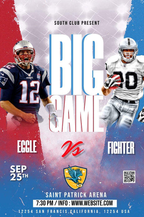 Football Games Flyer Template | PosterMyWall