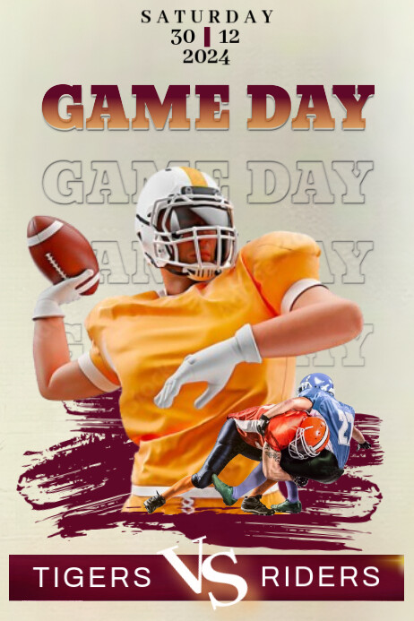 football games poster Template | PosterMyWall