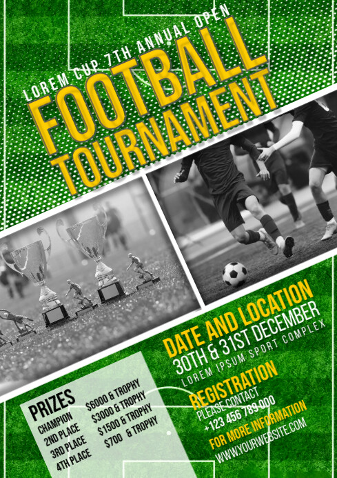 Football Information Flyer Template | PosterMyWall