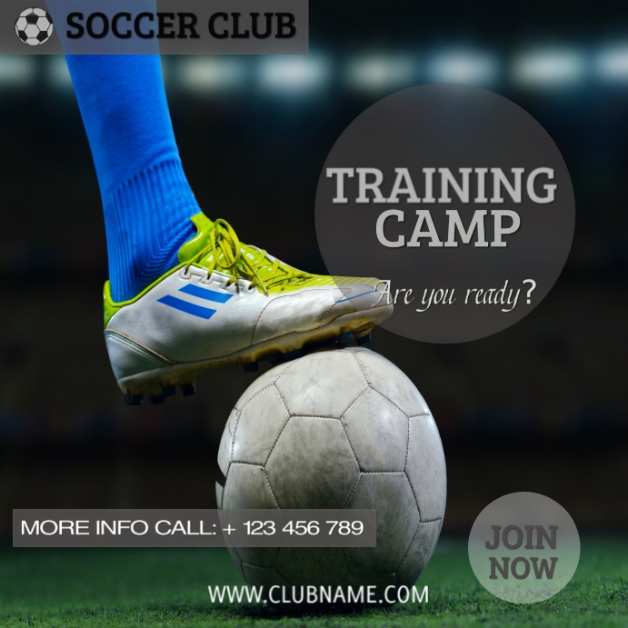 Football Instagram Invitation Post Template | PosterMyWall