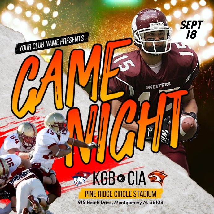 Football Instagram Post Template | PosterMyWall