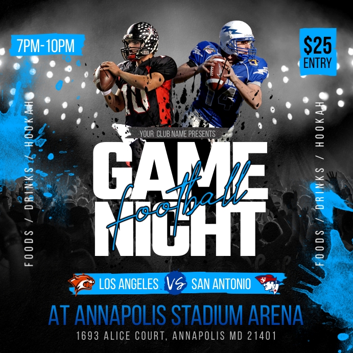 Copy of Football Instagram Post | PosterMyWall