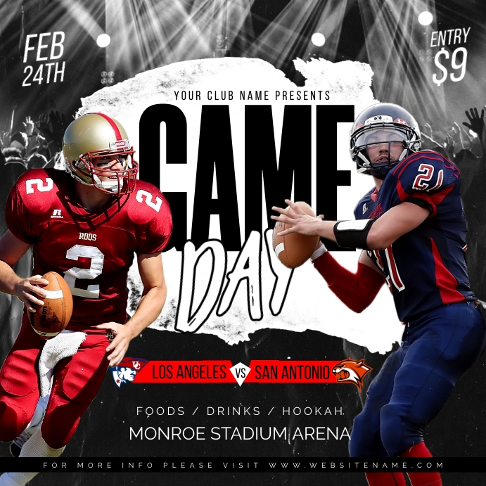 Football Instagram Post Template | PosterMyWall