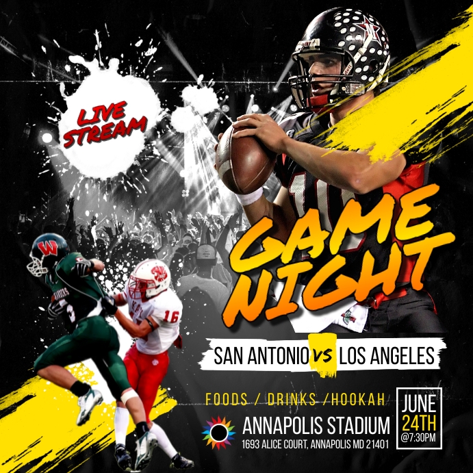 Football Instagram Post Template | PosterMyWall