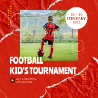 School Football Tournament Ad Template | PosterMyWall