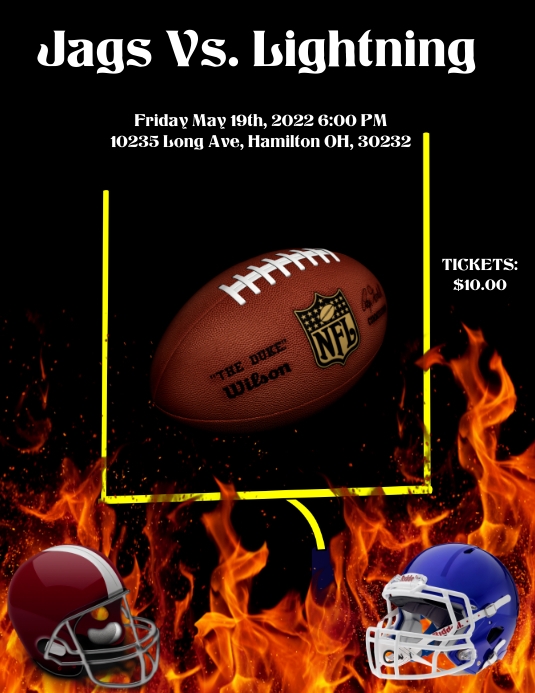 Football Layout Template | PosterMyWall